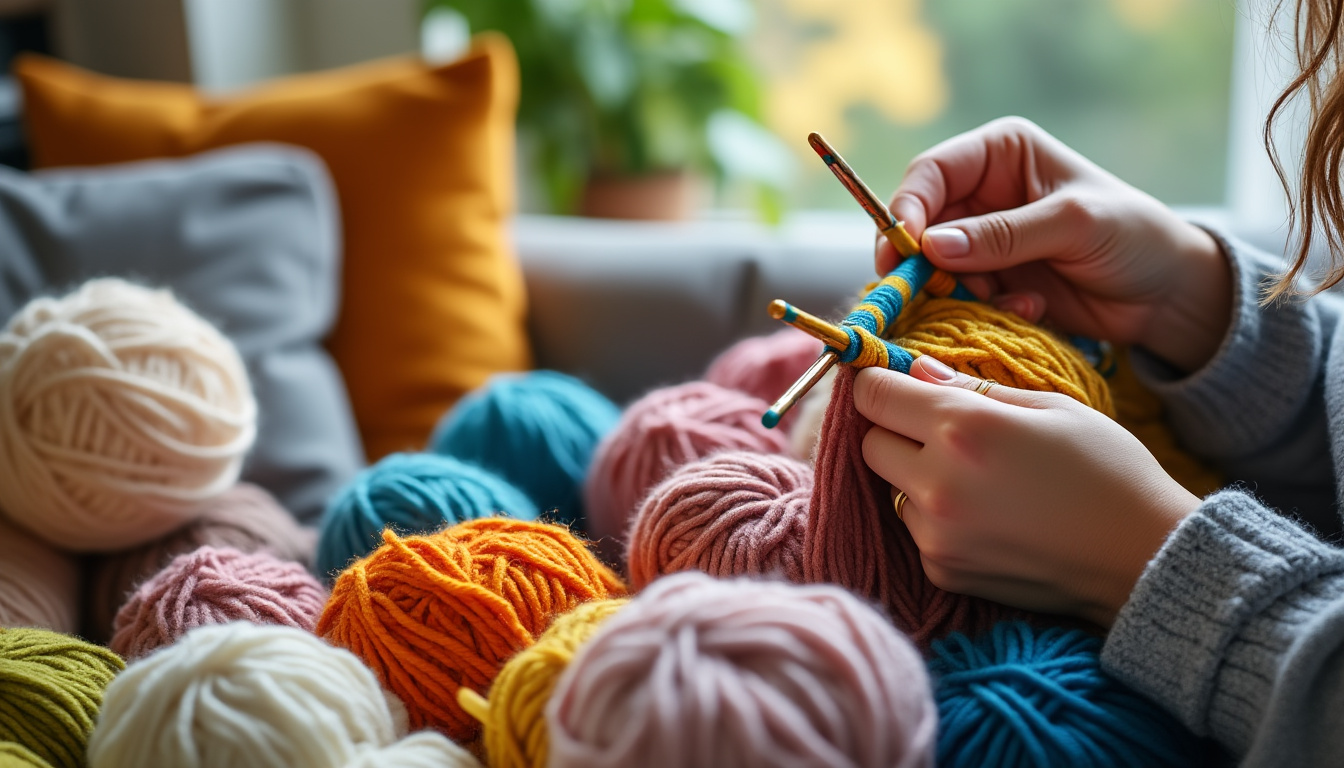 Tricoter en rond : la magie de cette technique à portée de main 🧶