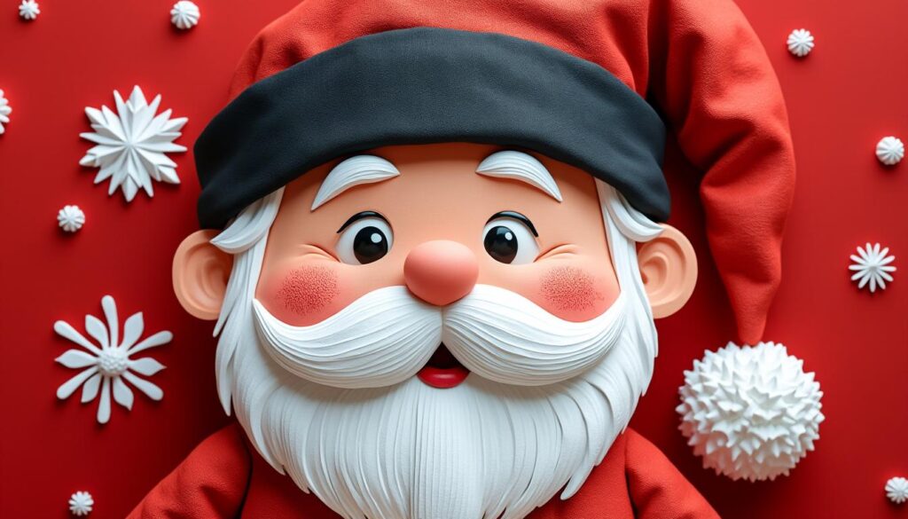 🎅 DIY Magique : Crée ton Père Noël en Papier pour Noël ! ️🎄