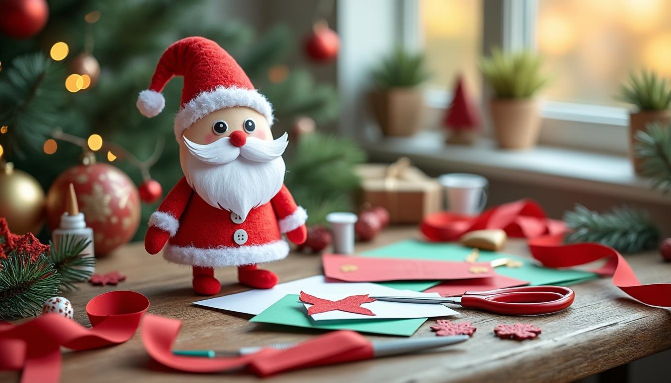🎅 DIY Magique : Crée ton Père Noël en Papier pour Noël ! ️🎄